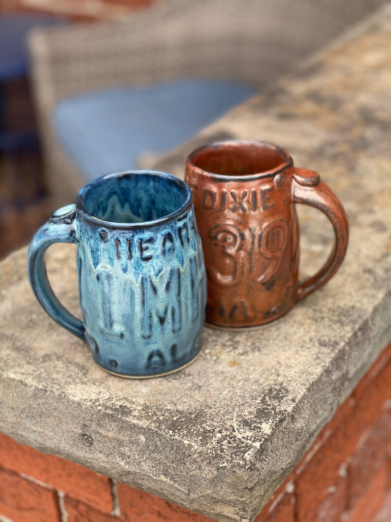 Alabama License Plate Mug Unique Pottery Coffee Mug | Etsy