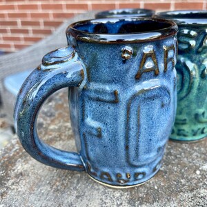 Arkansas, License Plate Mug, Unique Pottery, Coffee Mug, Ceramic Mug ...