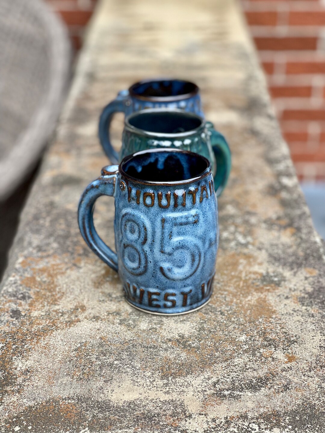 West Virginia, License Plate Mug, Unique Pottery, Coffee Mug, Ceramic ...