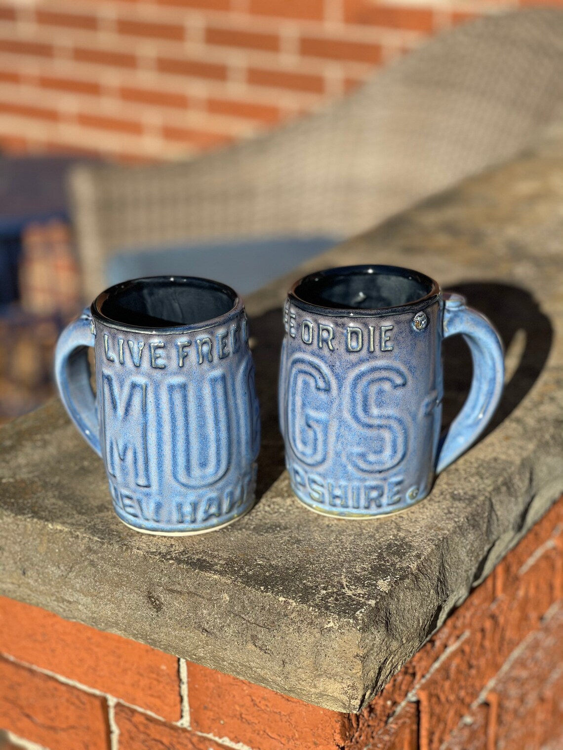 New Hampshire MUGS License Plate Mug Unique Pottery Coffee | Etsy