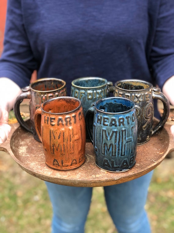 Alabama License Plate Mug Unique Pottery Coffee Mug | Etsy