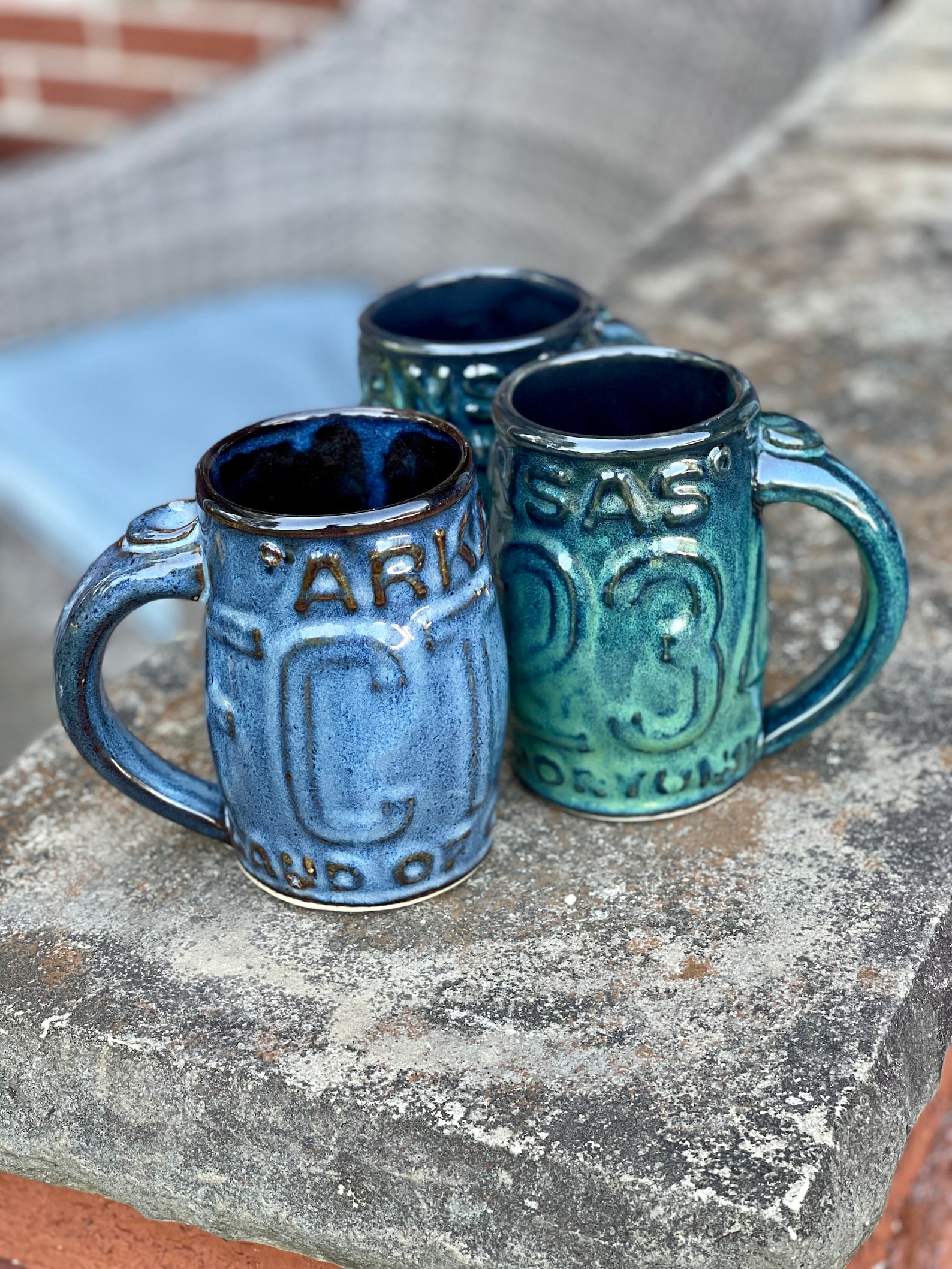 Arkansas, License Plate Mug, Unique Pottery, Coffee Mug, Ceramic Mug ...