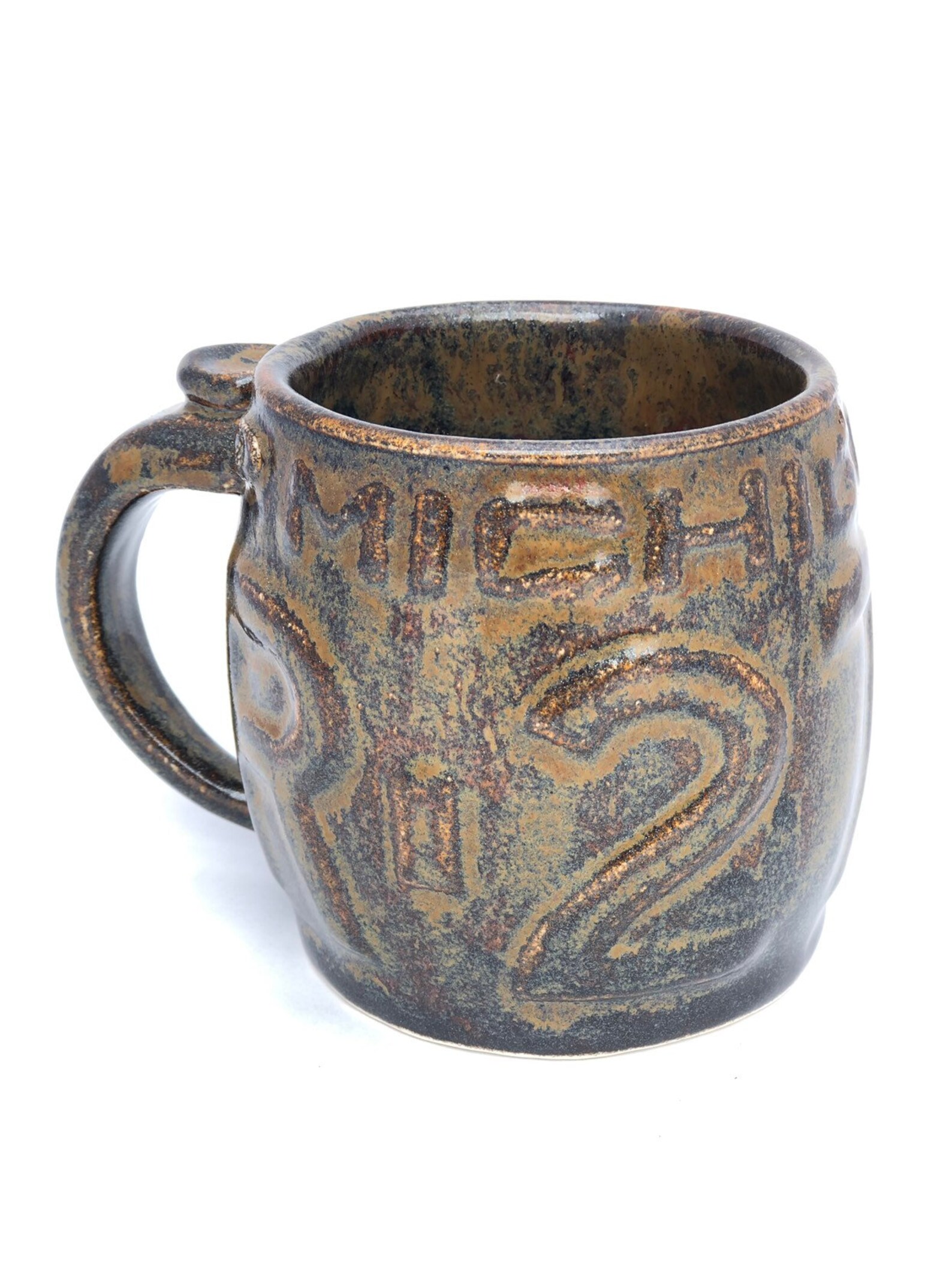 Michigan License Plate Mug Unique Pottery Coffee Mug | Etsy