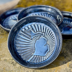Michigan, Michigan Mitten Dish, Ceramics, Pottery, Michigan, Trinket ...