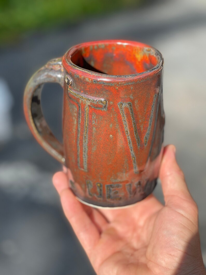 New York License Plate Mug Unique Pottery Coffee Mug | Etsy