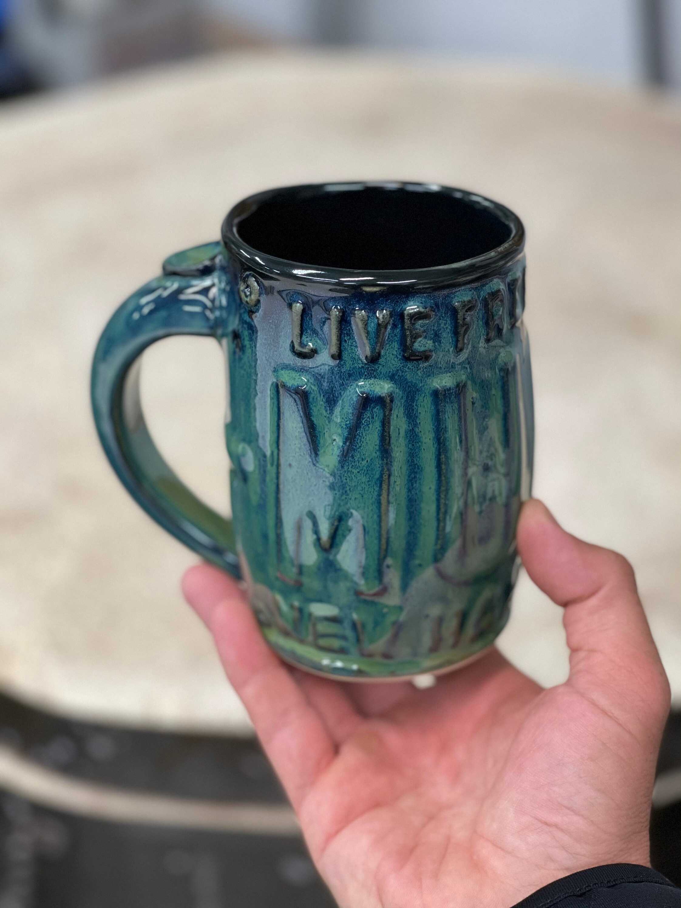 New Hampshire MUGS License Plate Mug Unique Pottery Coffee | Etsy