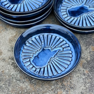 West Virginia, West Virginia Dish, Ceramics, Pottery, Trinket Dish ...