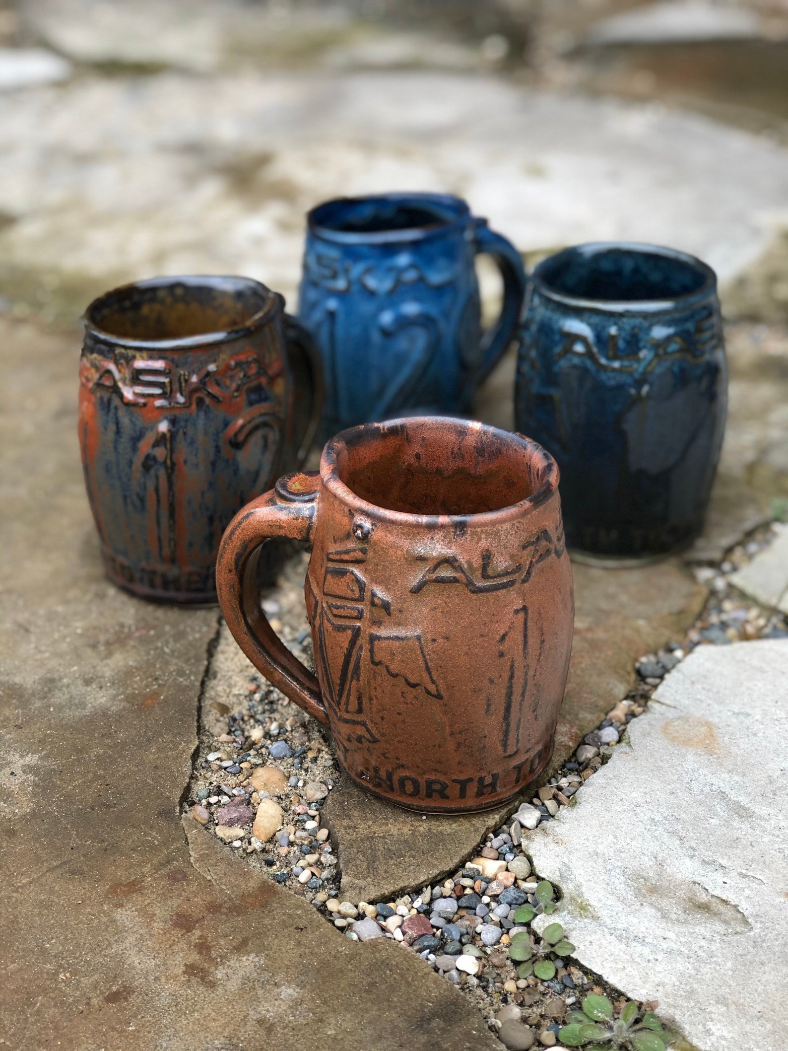 Alaska License Plate Mug Unique Pottery Coffee Mug Ceramic | Etsy