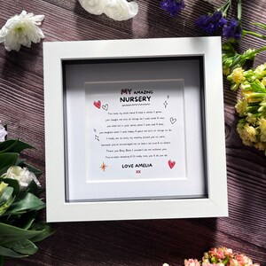 Childminder / Nursery Goodbye Thank You Poem Frame. Leaving Preschool ...