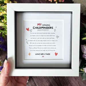 Childminder / Nursery Goodbye Thank You Poem Frame. Leaving Preschool ...