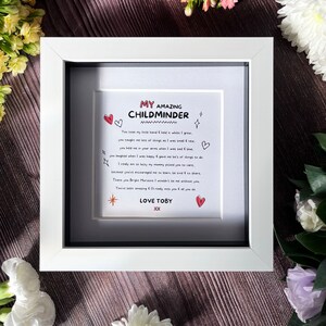 Childminder / Nursery Goodbye Thank You Poem Frame. Leaving Preschool ...
