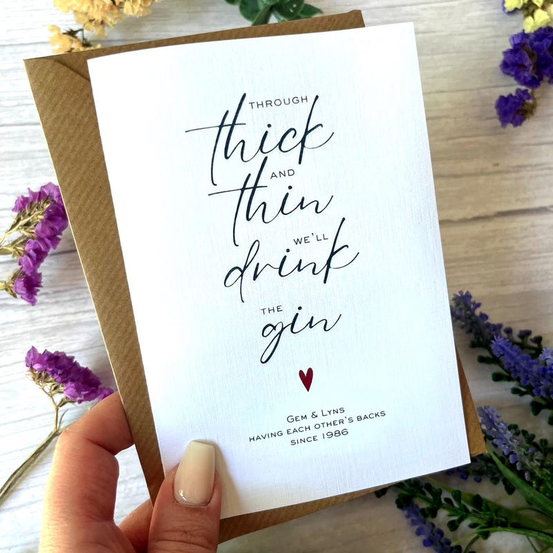 Friendaversary Card - Etsy