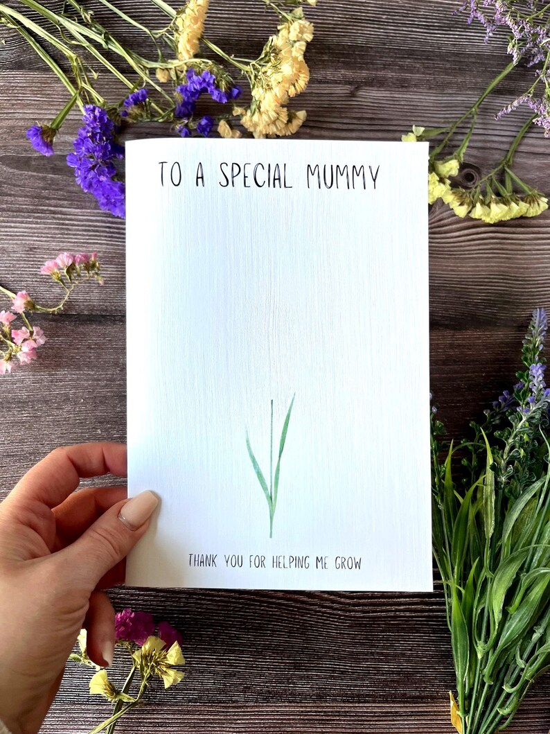Printable Handprint Flower Card – DIY Mother's Day Keepsake (digital ...