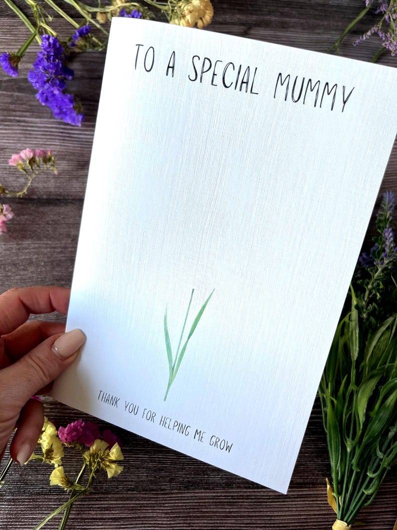 Printable Handprint Flower Card – DIY Mother's Day Keepsake (digital ...