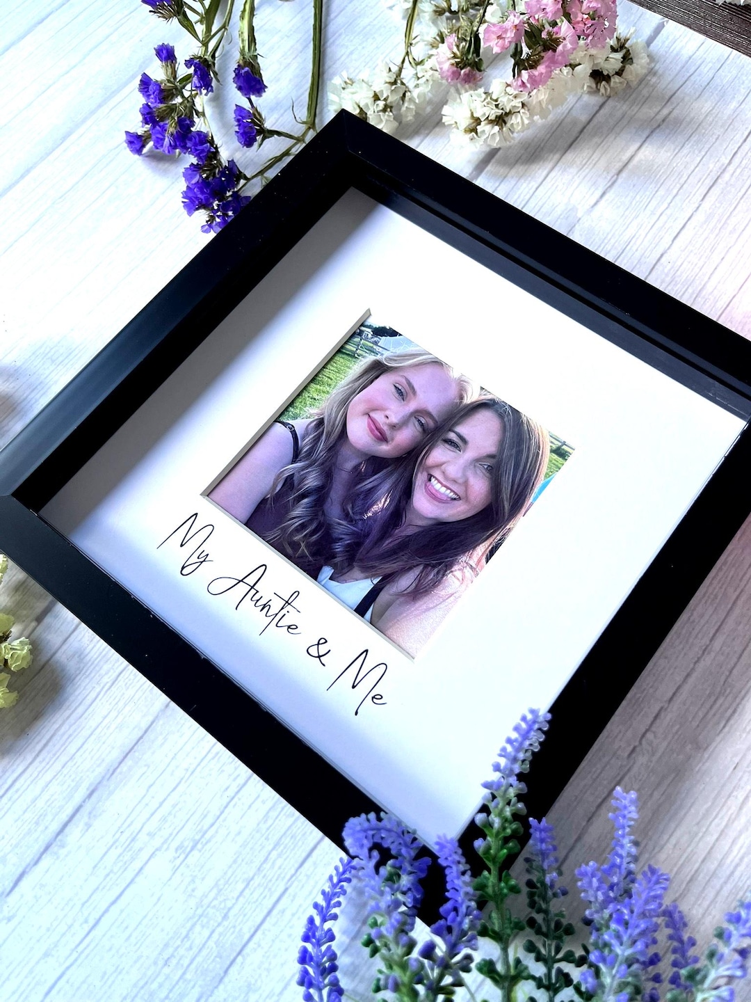 Personalised Auntie & Me Photo Box Frame. Thoughtful Keepsake Gift for ...