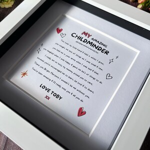 Childminder / Nursery Goodbye Thank You Poem Frame. Leaving Preschool ...