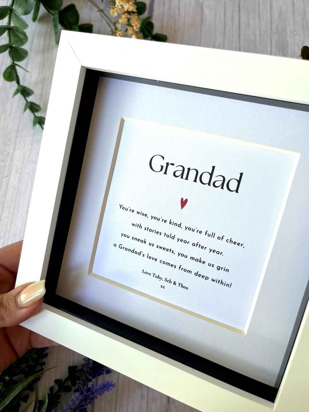 Personalised Grandad Poem Frame: Sentimental Keepsake Gift - Etsy