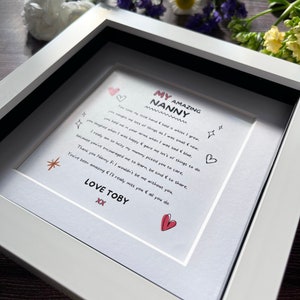 Childminder / Nursery Goodbye Thank You Poem Frame. Leaving Preschool ...