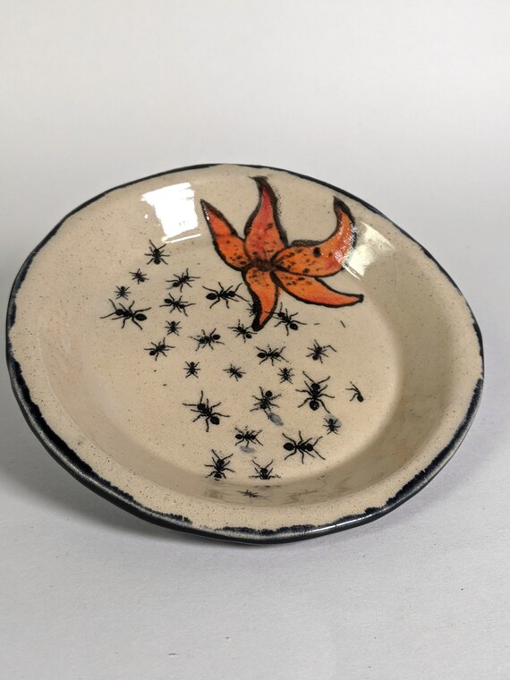 Trinket Dish Tiger Lily Dish Key Dish Catch All Dish - Etsy