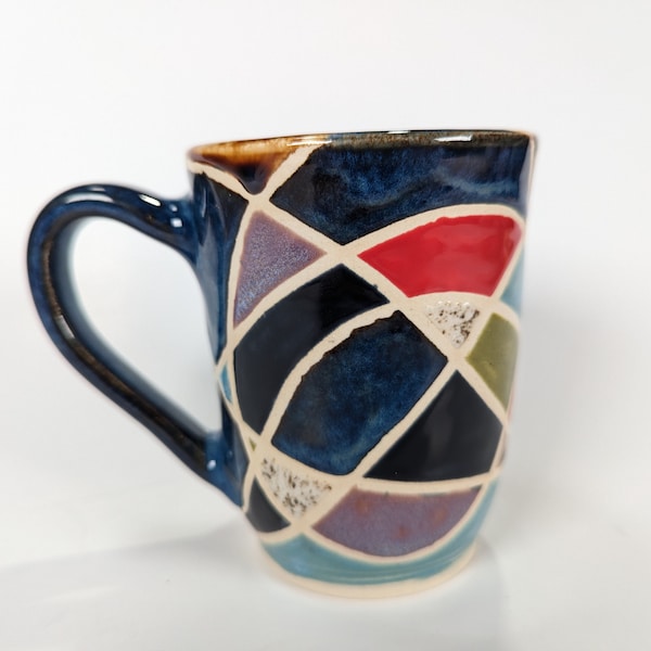 Geometric Mug - Etsy