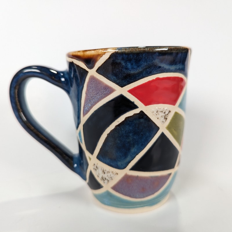 Geometric Mug - Etsy