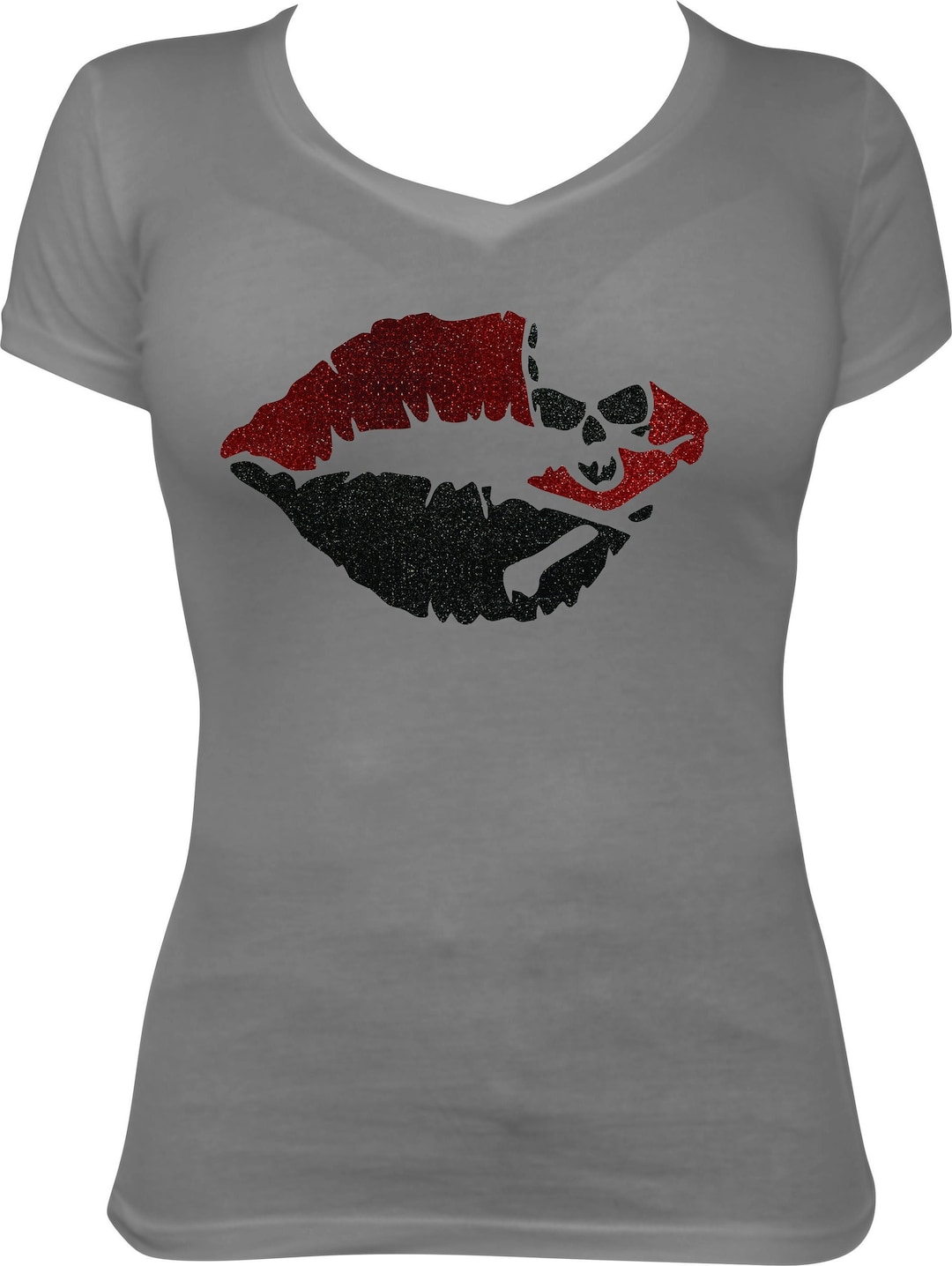 Gasparilla Buccaneers Pirate Lips V-neck T-shirt in RED and - Etsy