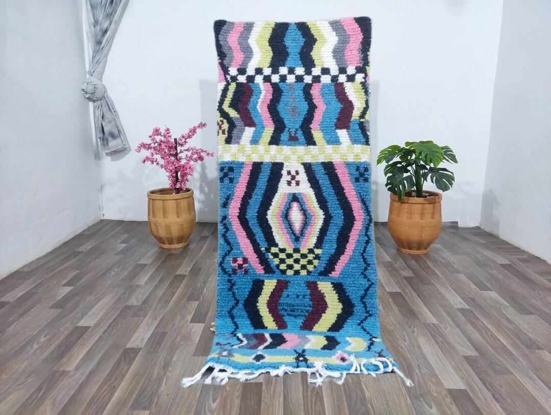Moroccan Rug Runner Colorful Custom Runner Rug authentic Moroccan Rug ...