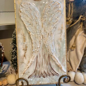 Angel Art, Block Art, Textured Paint, Angel Painting, Resin Art, Glass ...