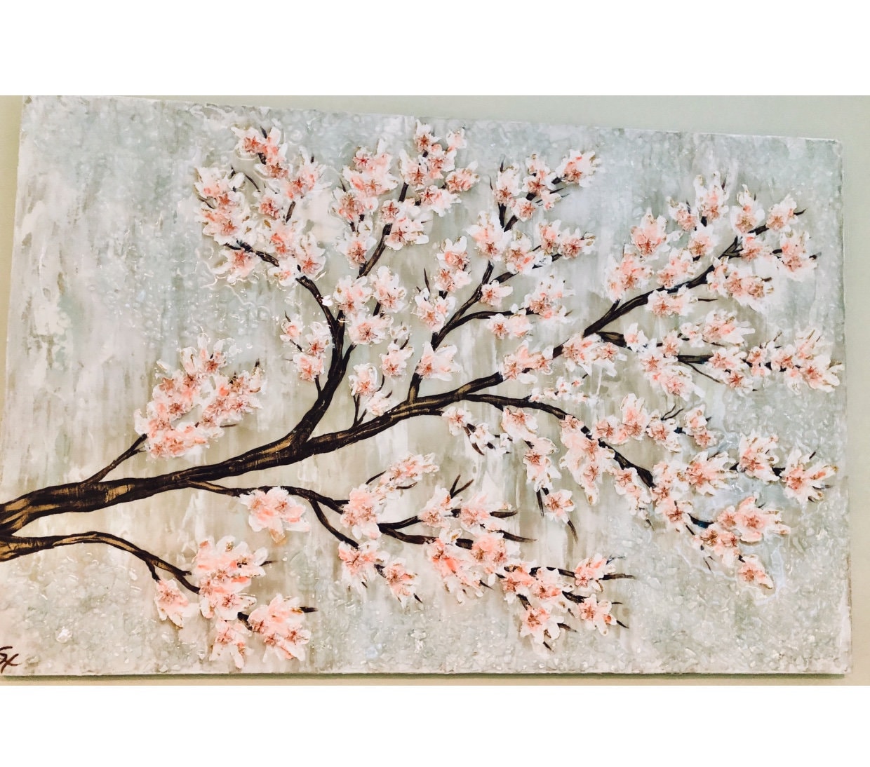 Cherry Tree Branch Painting