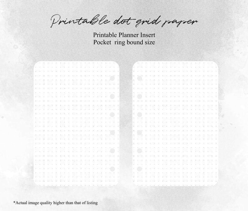 Pocket Size Printable Dot Grid Paper X004 Etsy pocket-size-printable-dot-grid-paper-x004-etsy