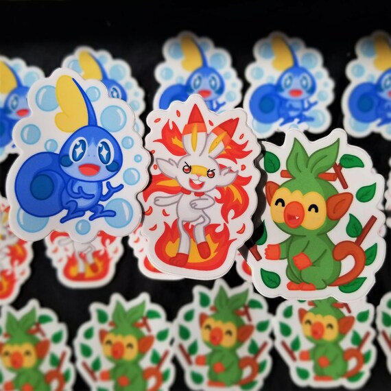 S&S Starter Stickers Pokémon Stickers for Laptops Gaming | Etsy