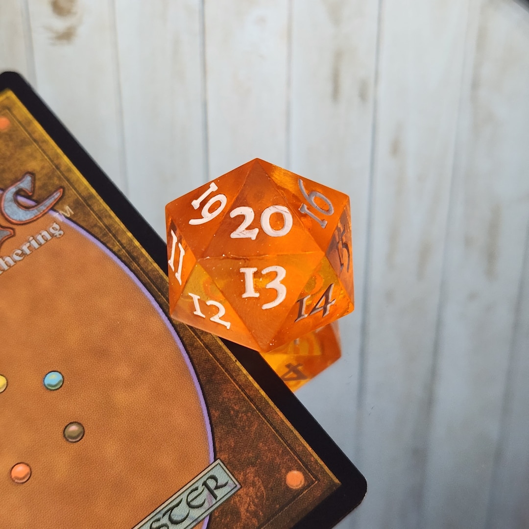 Orange Soda Spindown Die Magic the Gathering Dice D&D Dice - Etsy