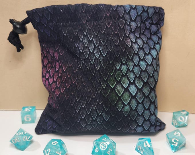 Dragon Scale Dice Bag | Dungeons and Dragons Dice Bag | for Tabletop ...