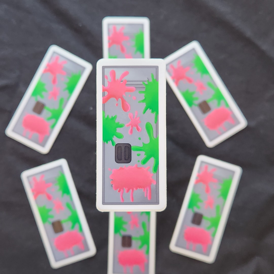 Ink Covered Locker Sticker | Splatoon Themed | Splatoon 3 Inspired ...