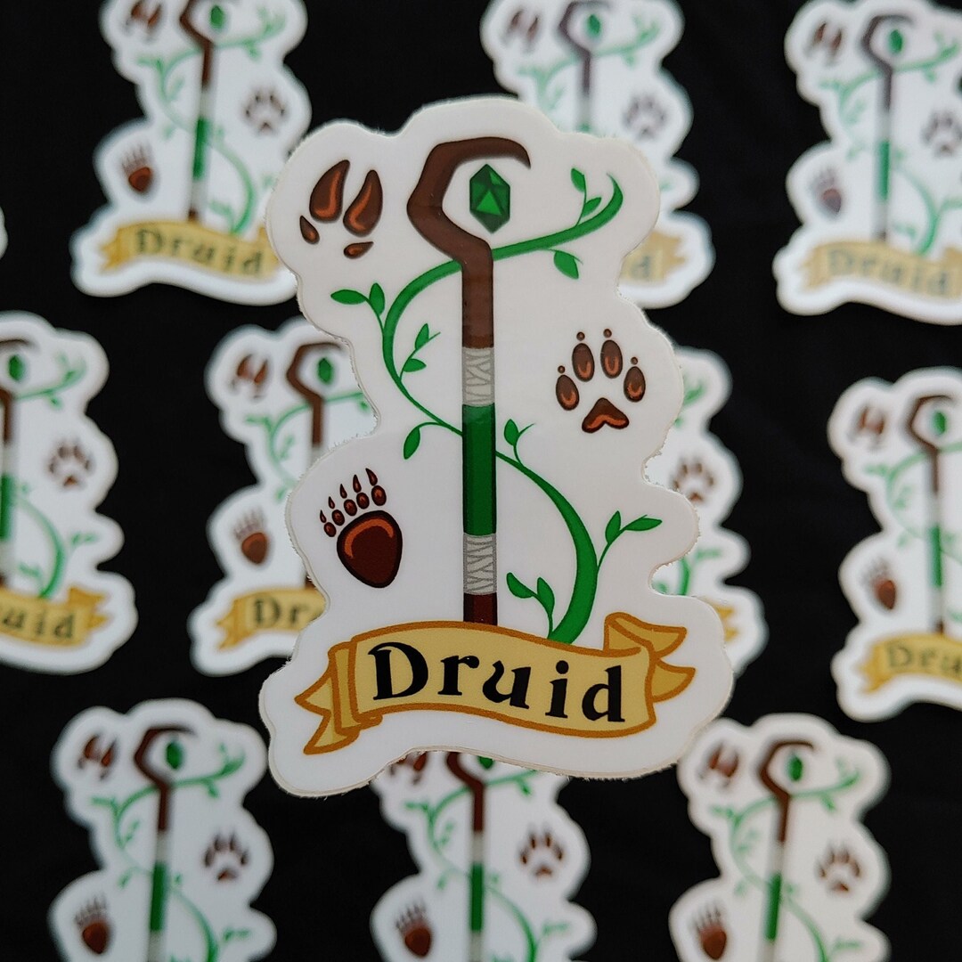 D&D Druid Class Sticker | Dungeons and Dragons Sticker | for Tabletop ...