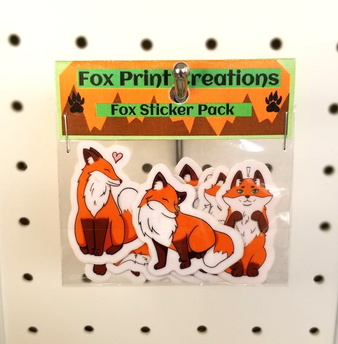 Fox Sticker Pack Foxes and Cute Animals for Artists, Animal Lovers, and ...