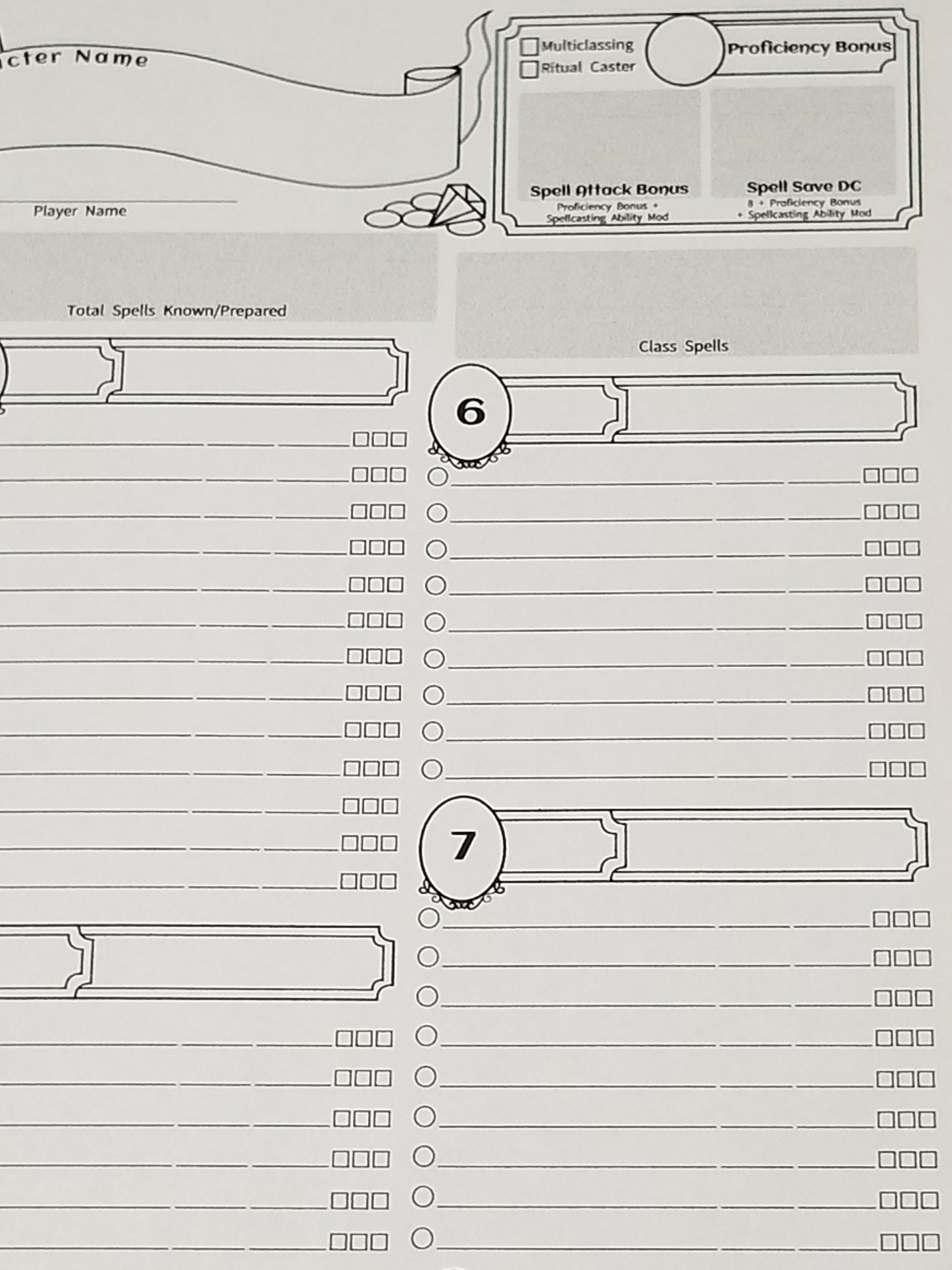 Dnd Character Sheet | D&D 5th Edition Character Sheet | Dungeons and ...