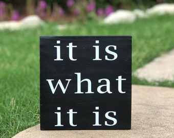 It is what it is sign | Etsy