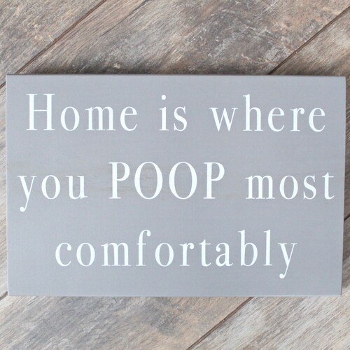 Haus and Hues Funny Bathroom Decor and Bathroom Signs Funny | Etsy