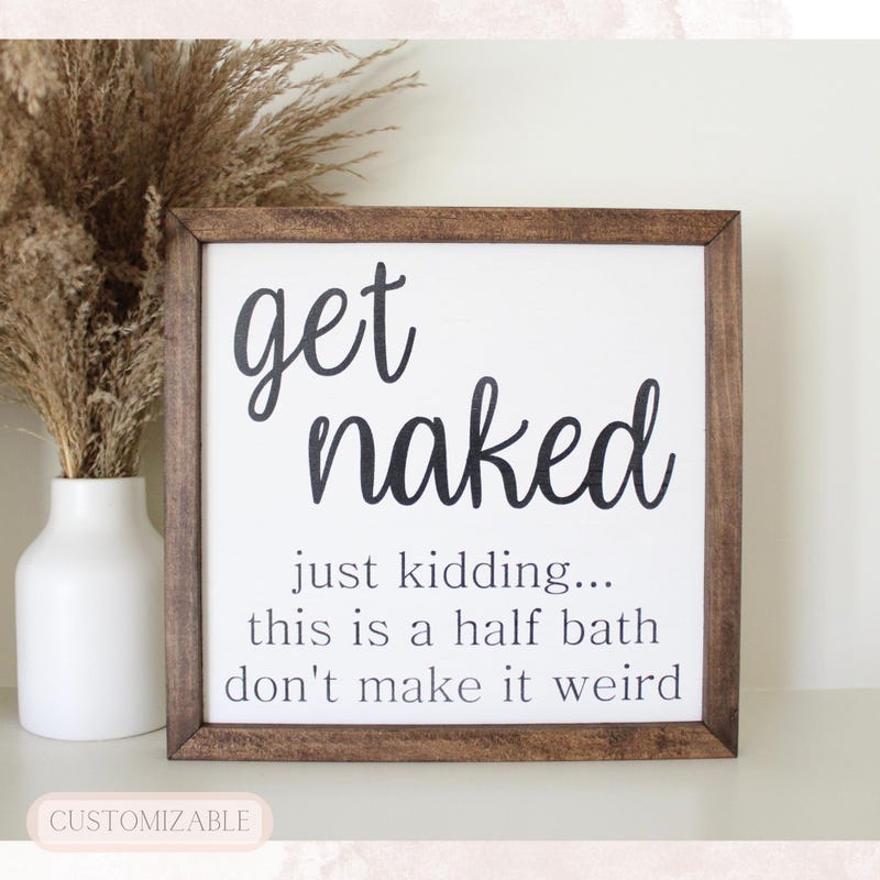 Half Bath Sign - Etsy