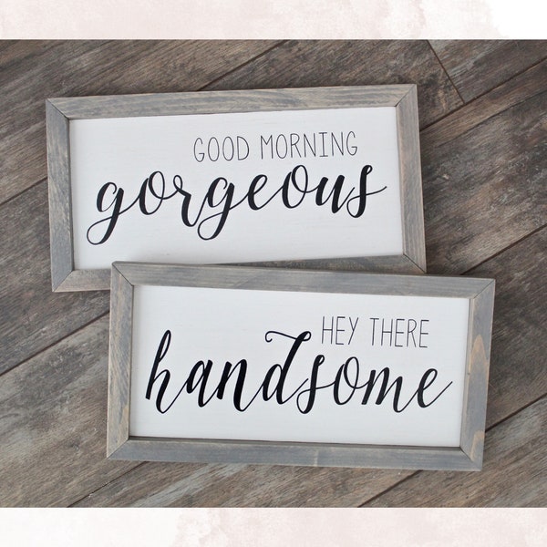 Good Morning Gorgeous Sign - Etsy