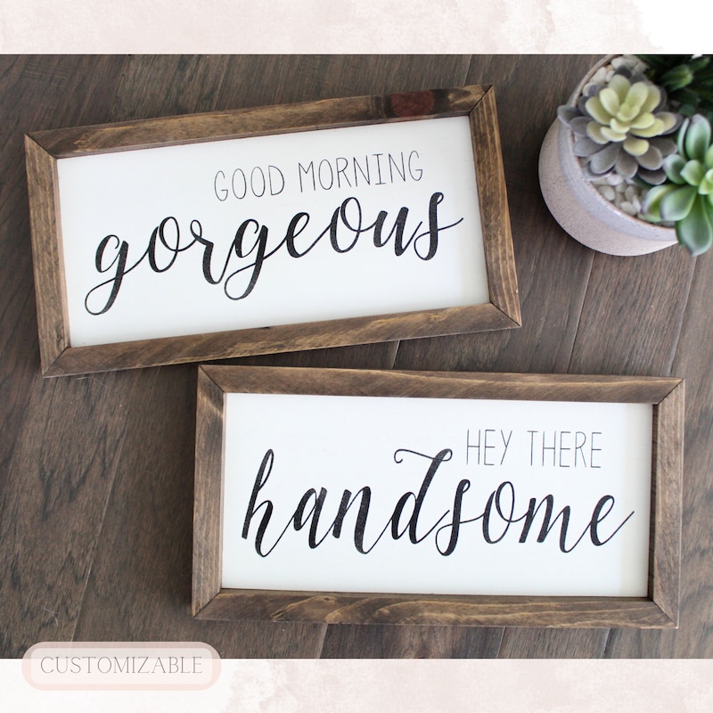 Good Morning Gorgeous Sign - Etsy