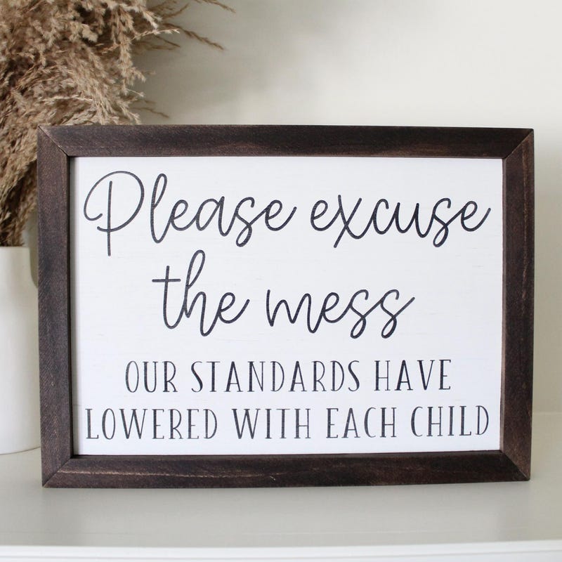 Messy House Sign - Etsy