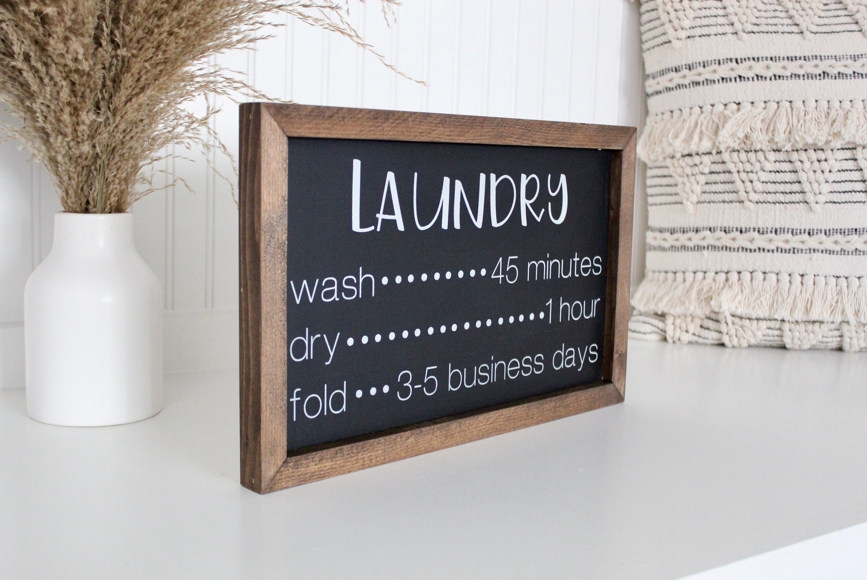 Laundry Room Decor Wash Dry Fold Laundry Schedule Sign - Etsy