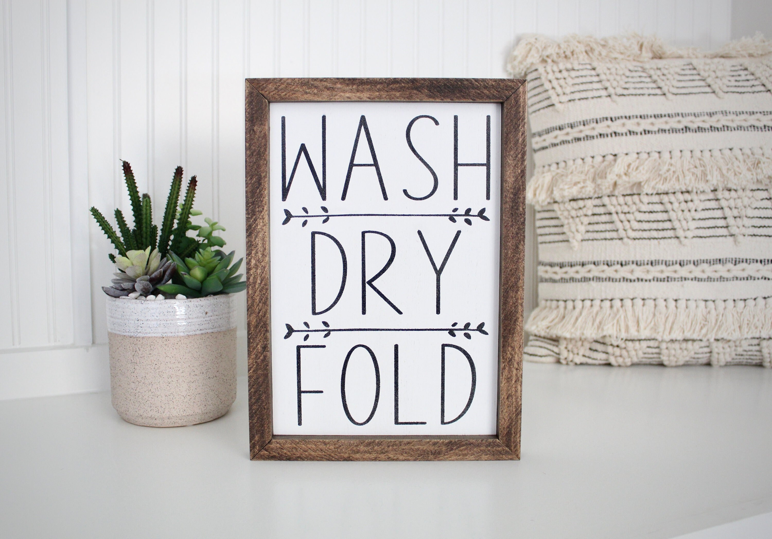Laundry Room Wall Decor Wash Dry Fold Sign Laundry - Etsy