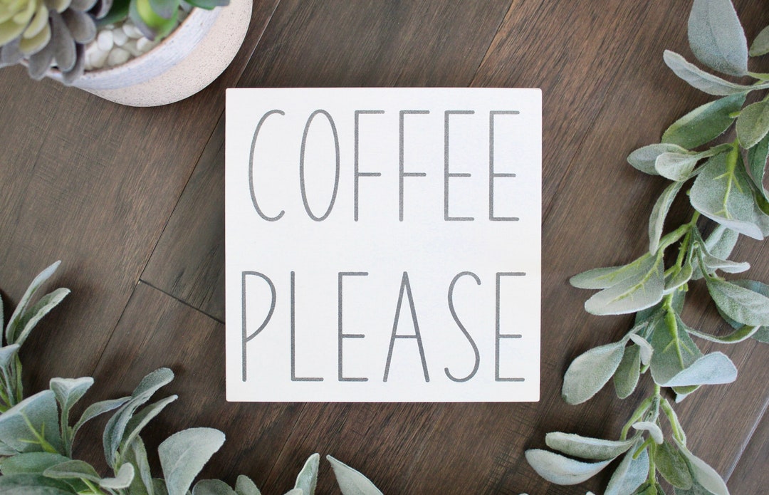 Coffee Please Sign | Coffee Bar Decor | Rae Dunn Inspired | Kitchen ...