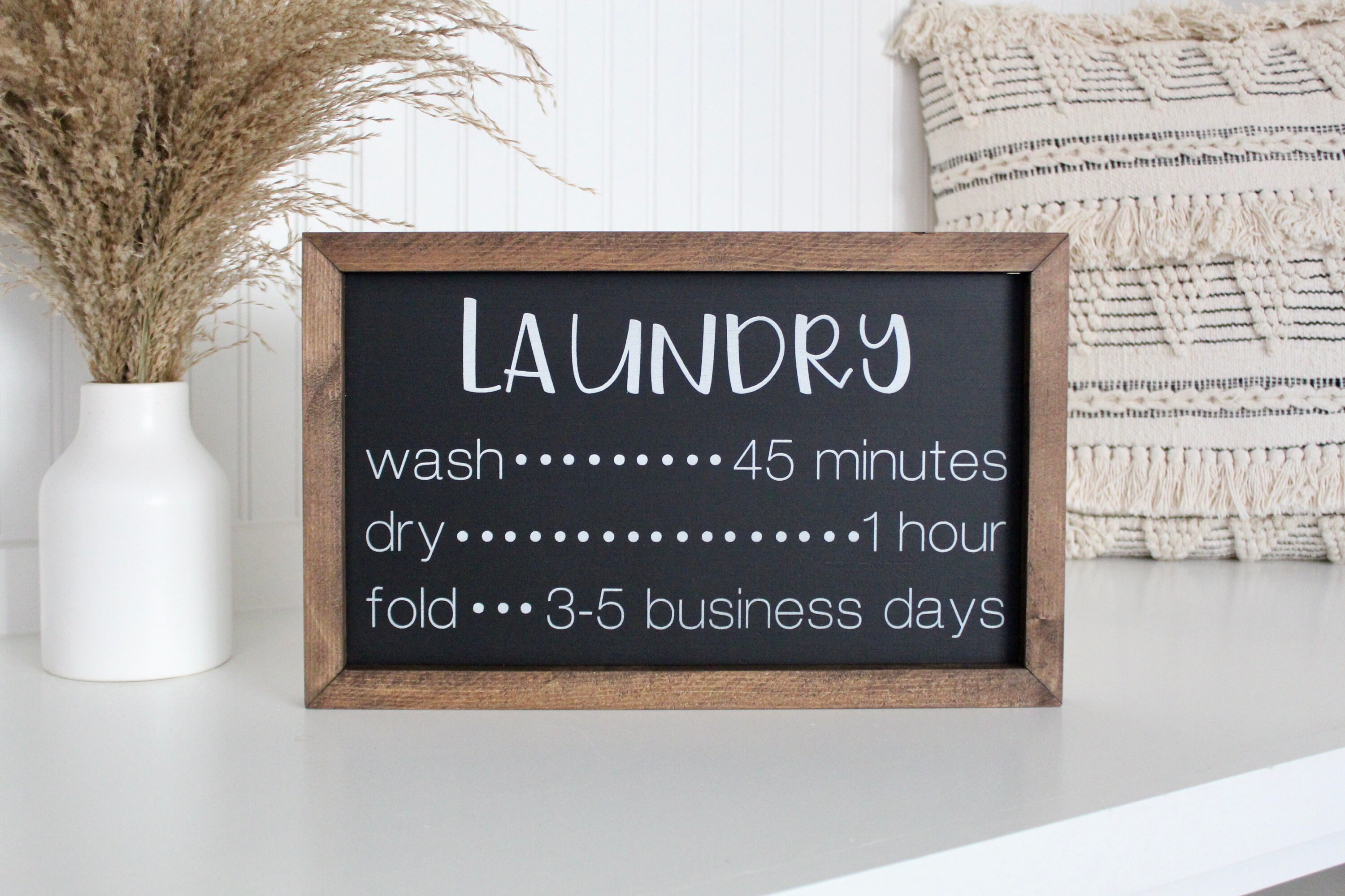 Laundry Room Decor Wash Dry Fold Laundry Schedule Sign - Etsy