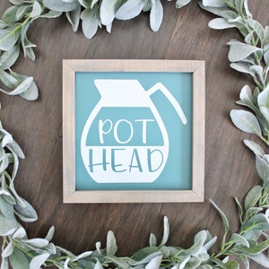 Coffee Bar Sign Coffee Pot Head Sign Coffee Decor Framed - Etsy