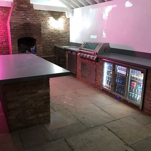 Concrete BBQ Worktop - Garden Worktop - Outdoor Kitchen - Grey Worktop ...