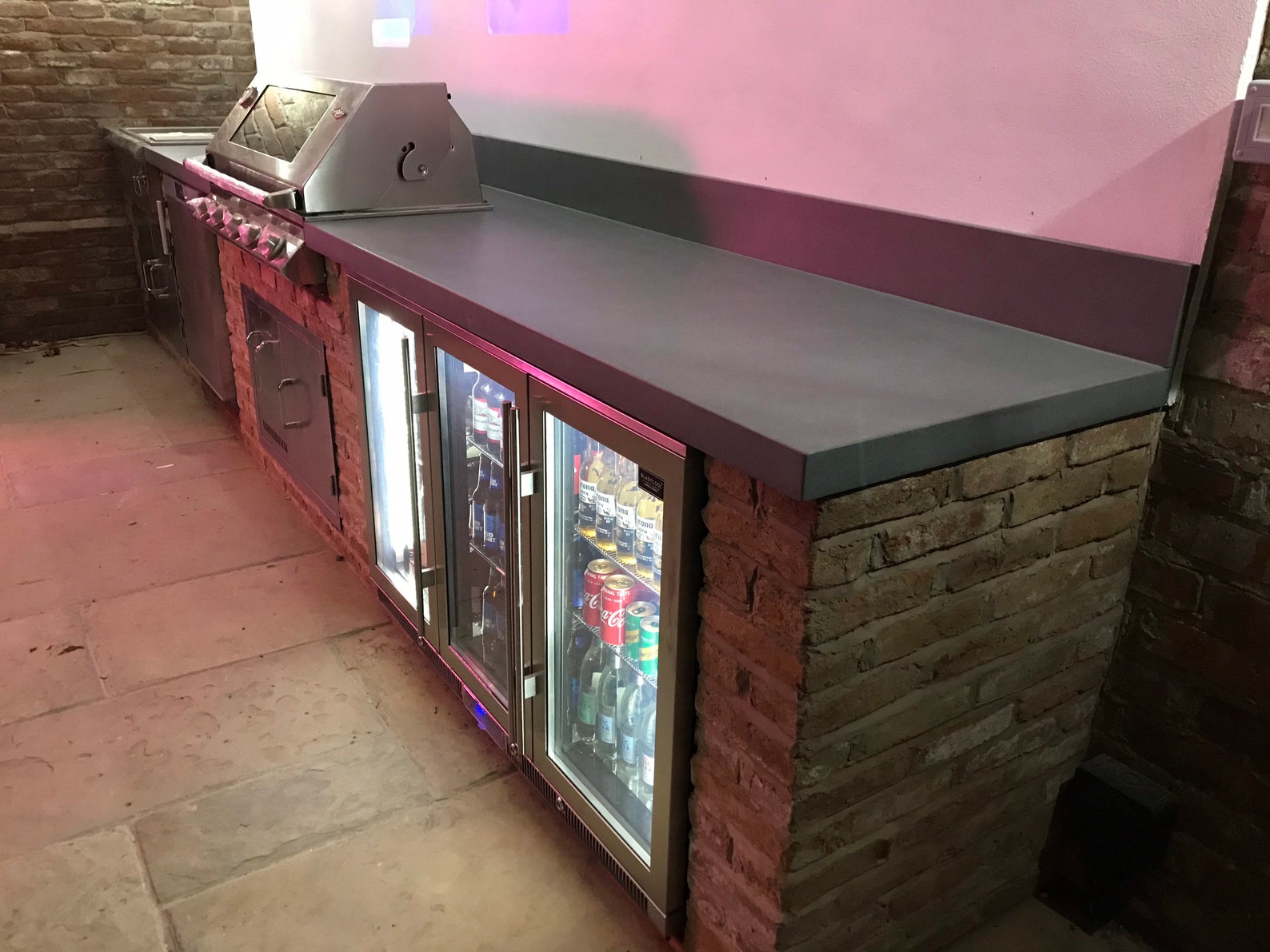 Concrete BBQ Worktop - Garden Worktop - Outdoor Kitchen - Grey Worktop ...